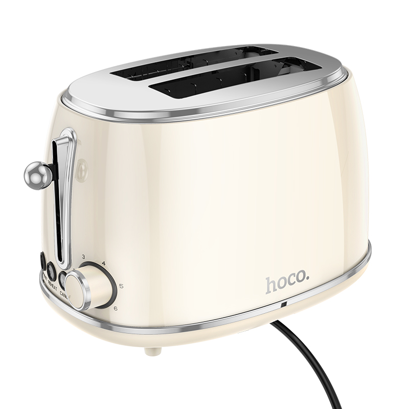 Тостер Hoco HE50 Retro toaster(EU) milky white - AKS